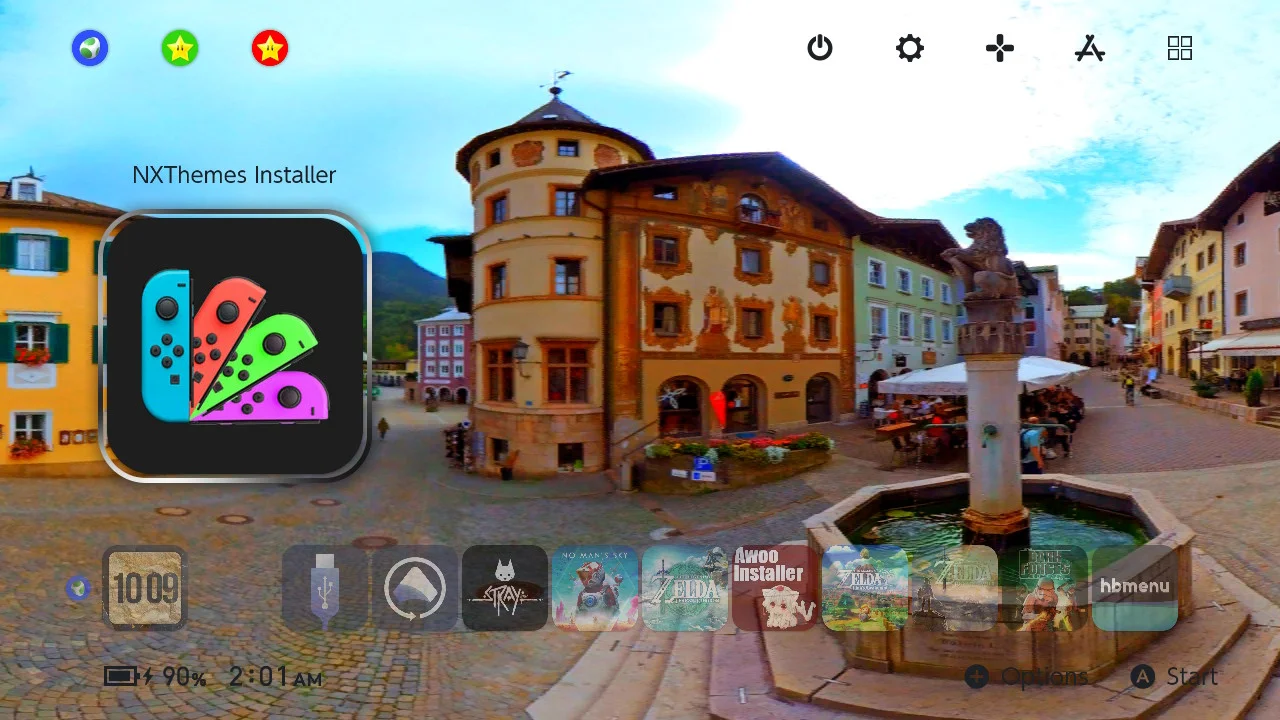Seamless - Town Fountian Panorama | Home Menu | Switch Themes | Themezer