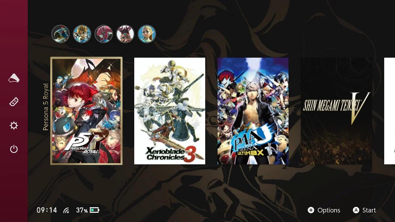 Persona 5 Golden ver 2 (home) | Home Menu | Switch Themes | Themezer