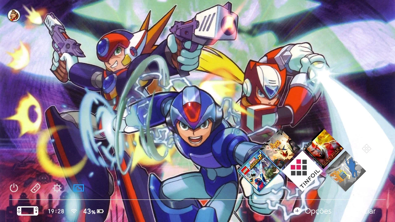 MEGA MAN X home menu | Home Menu | Switch Themes | Themezer