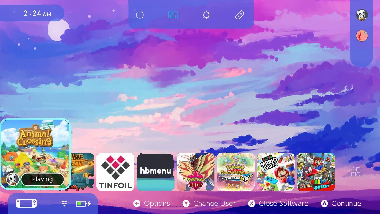 Purple Skies ANIMATED Home | Home Menu | Switch Themes | Themezer