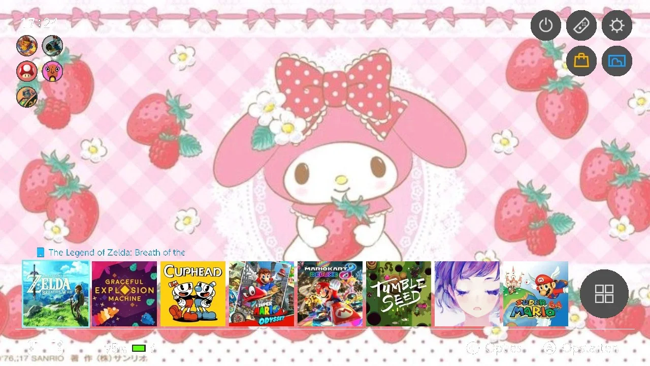 MY MELODY STRAWBERRY | Home Menu | Switch Themes | Themezer