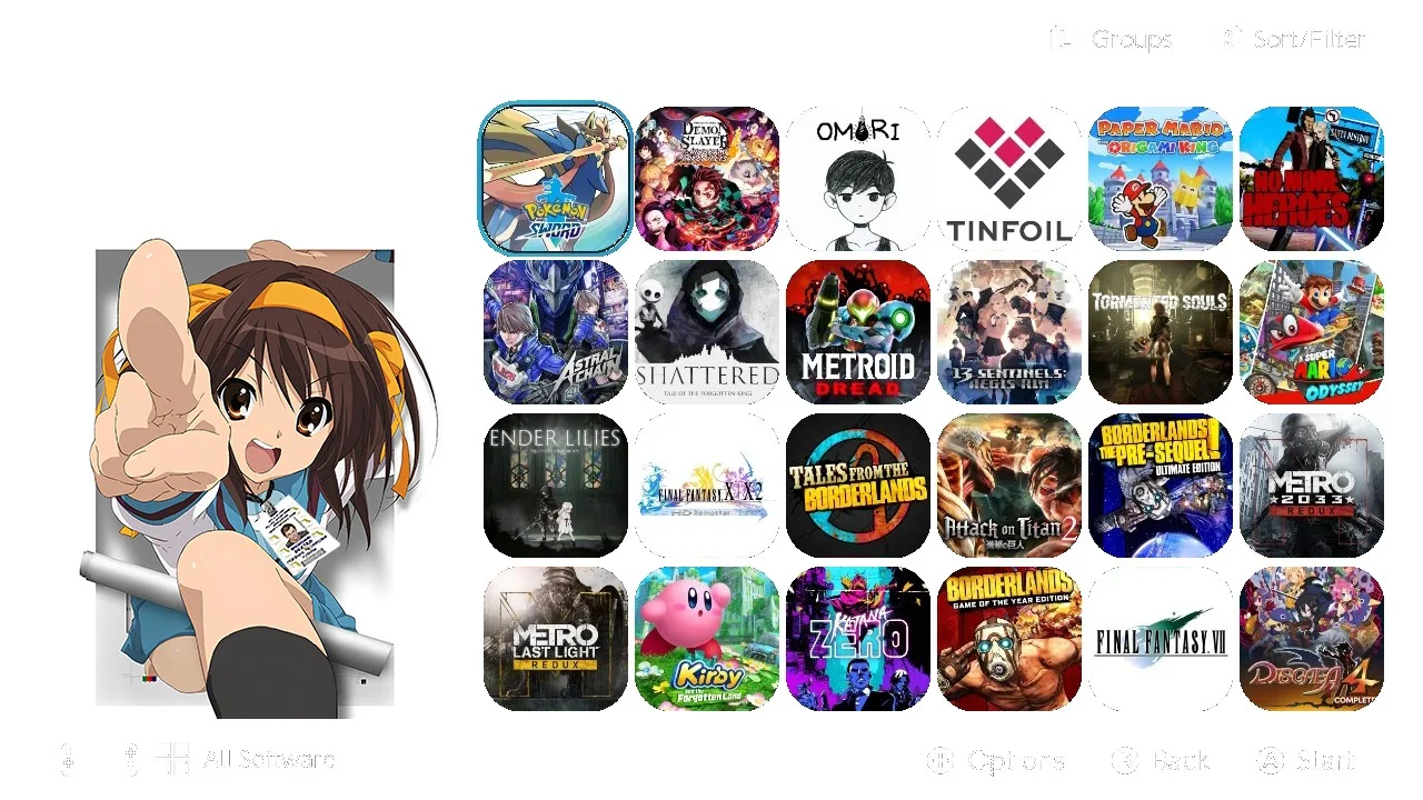 Haruhi Suzumiya x Dexter Morgan all apps | All Apps | Switch Themes | Themezer