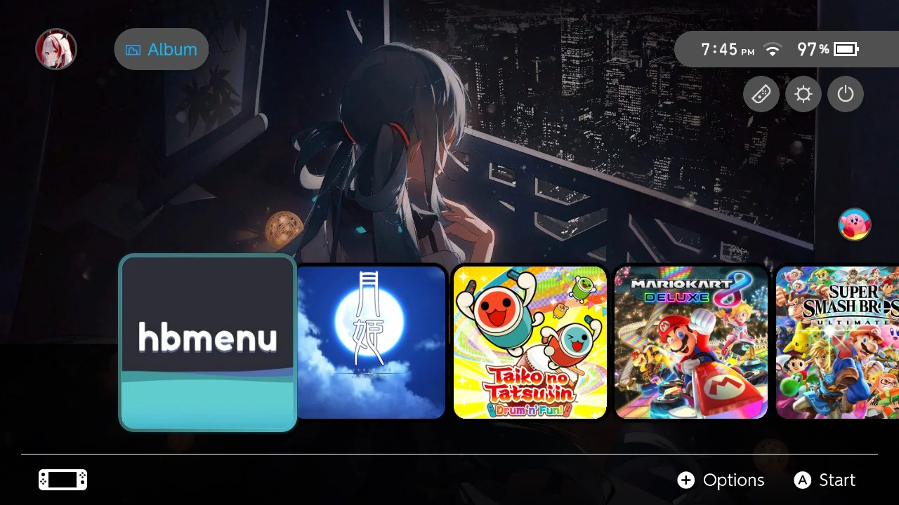 Hatsune Miku Dark Nightfall | Home Menu | Themes | Themezer