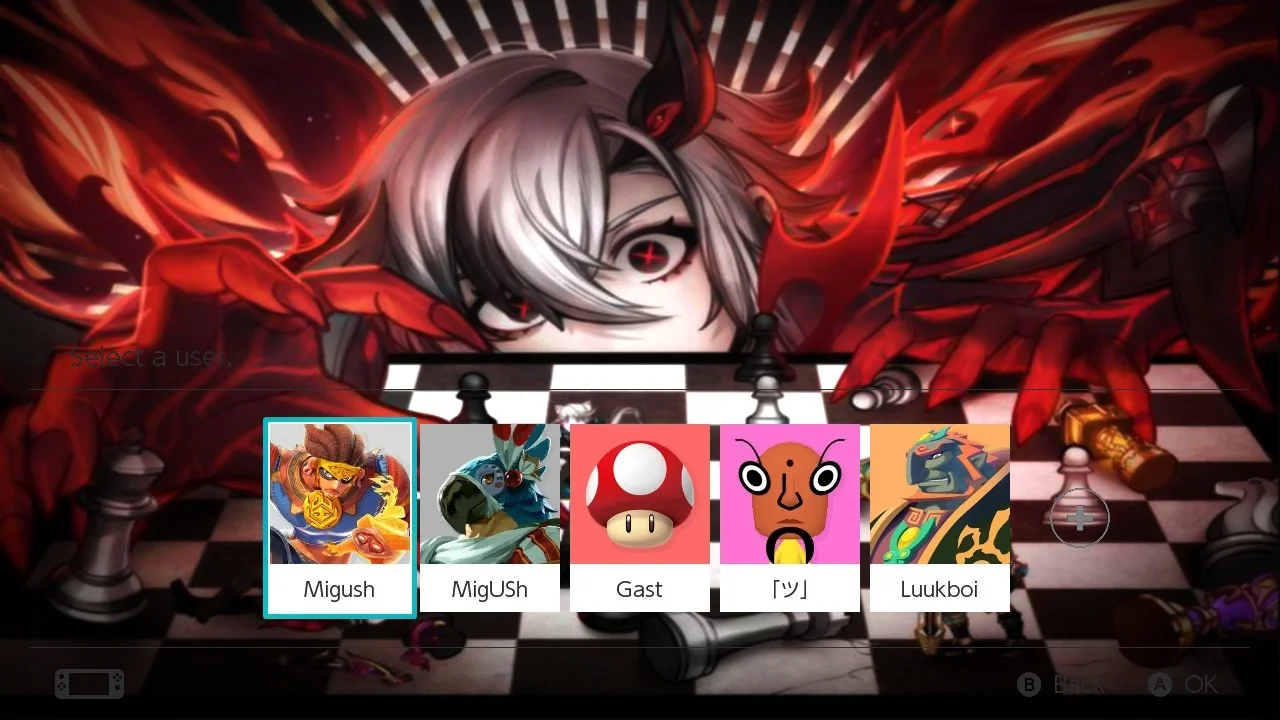 Arlecchino Player Selection | Player Selection | Switch Themes | Themezer