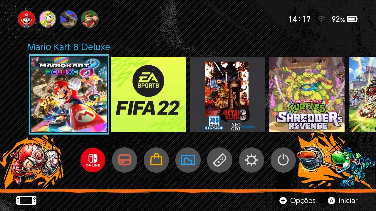 Mario Strikers Battle League | Home Menu | Switch Themes | Themezer