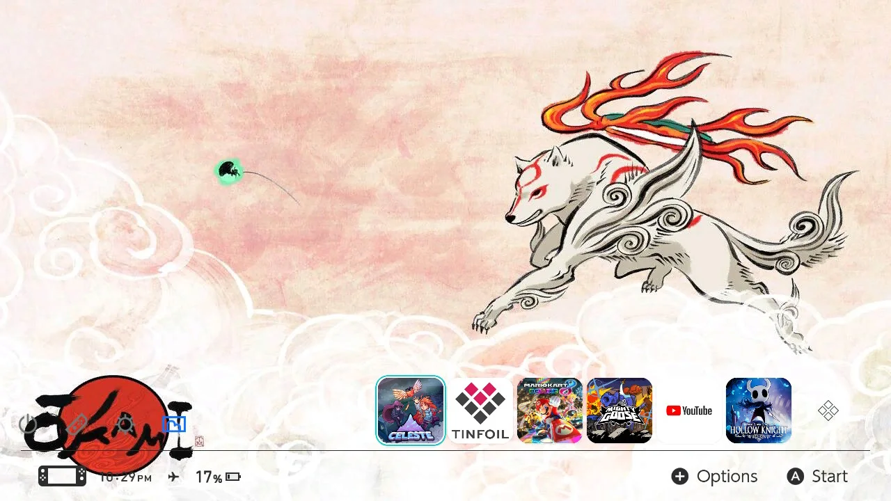 Okami home | Home Menu | Switch Themes | Themezer