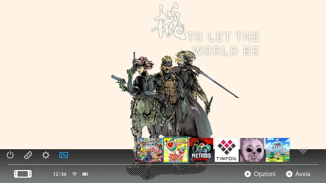 MGS IV Home screen | Home Menu | Switch Themes | Themezer