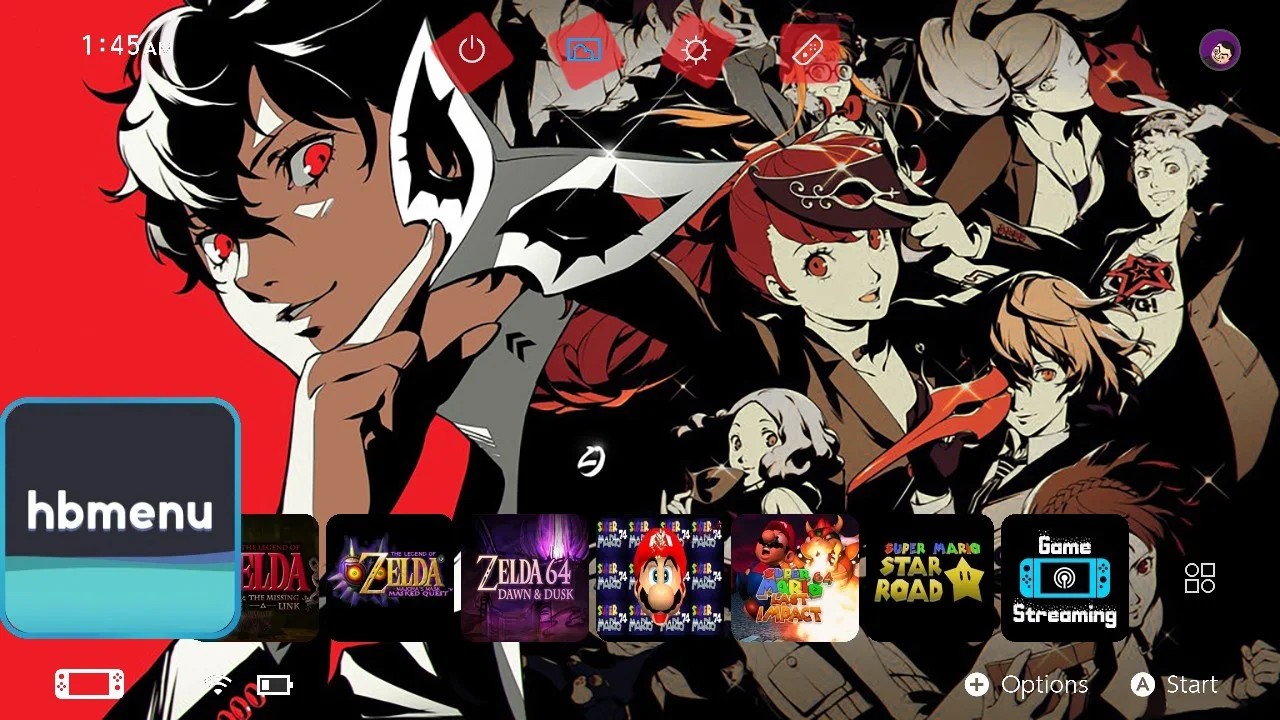 Persona 5 (Home Menu, ver. 1) | Home Menu | Switch Themes | Themezer