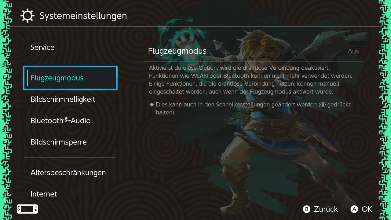 Tears of the Kingdom Dark Settings | Settings | Switch Themes | Themezer