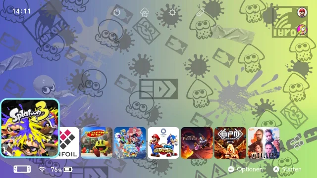 Splatoon 3 Oled | Home Menu | Switch Themes | Themezer