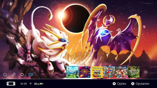 Pokémon Legendary | Home Menu | Switch Themes | Themezer