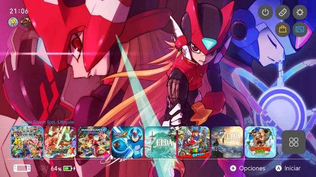 Megaman Zero | Home Menu | Switch Themes | Themezer