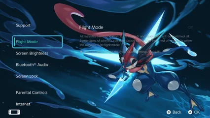 Ash Greninja | Settings | Switch Themes | Themezer